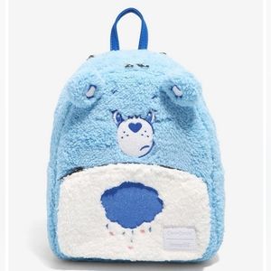 Loungefly | Bags | Loungefly Grumpy Bear Plush Mini Backpack Hot Topic ...